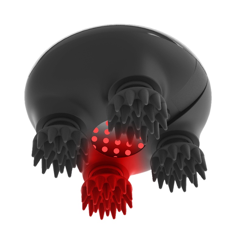Head massager with Scalp Massager, Portable Heated Head Kneading 88 ...